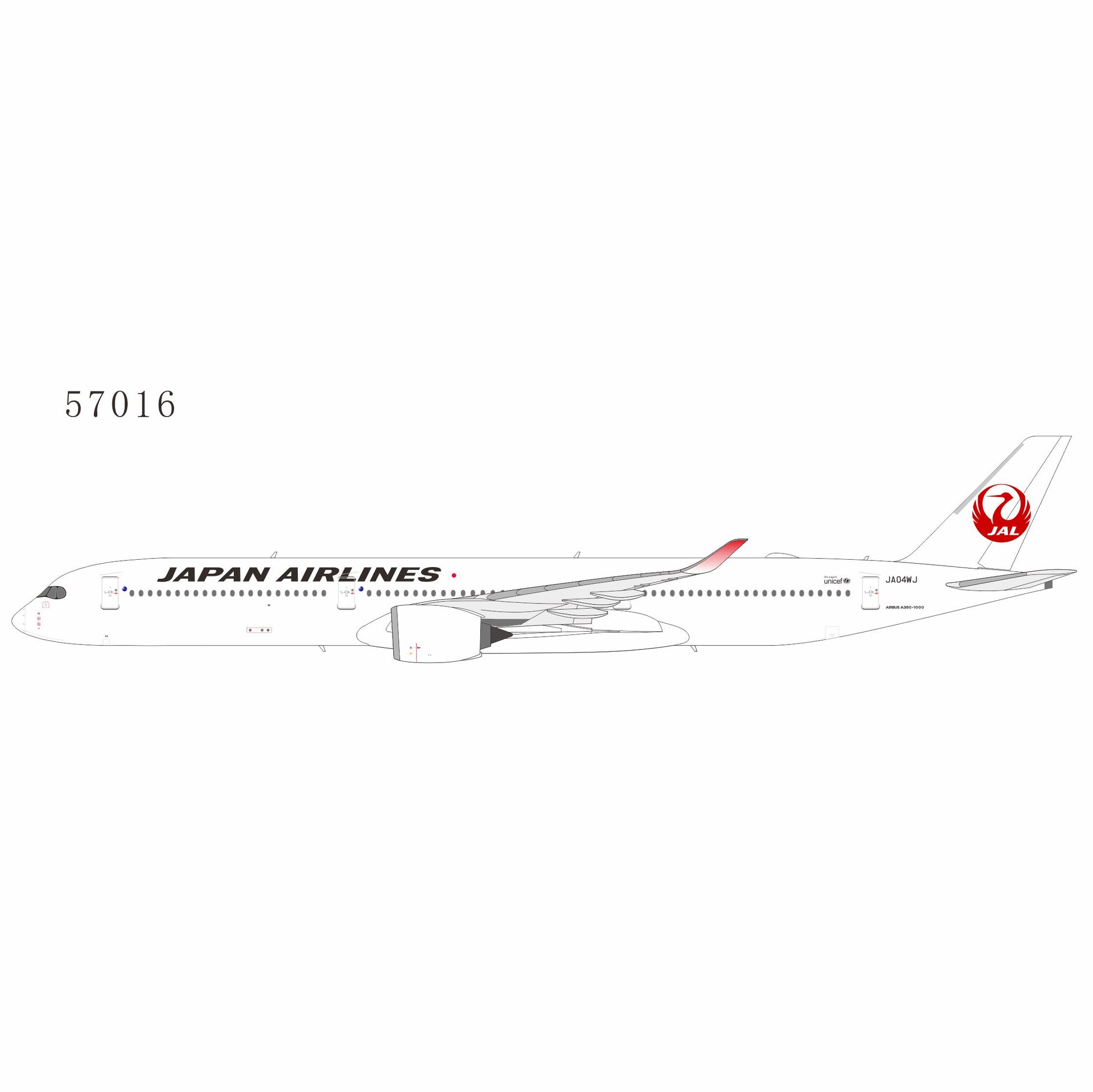 NG Models 1:400 Japan Airlines (JAL) Airbus A350-1000 JA04WJ 57016 ...