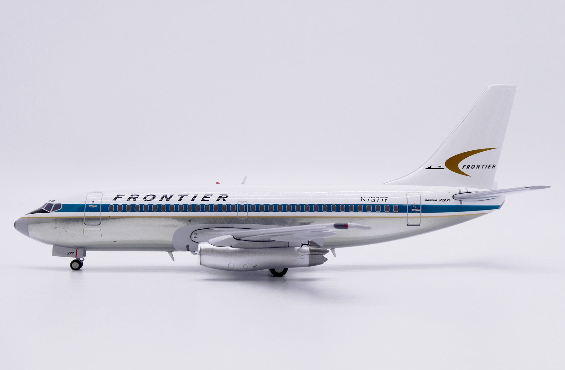 JC Wings 1:200 Frontier Airlines Boeing 737-200 N7377F "Polished" XX20 ...
