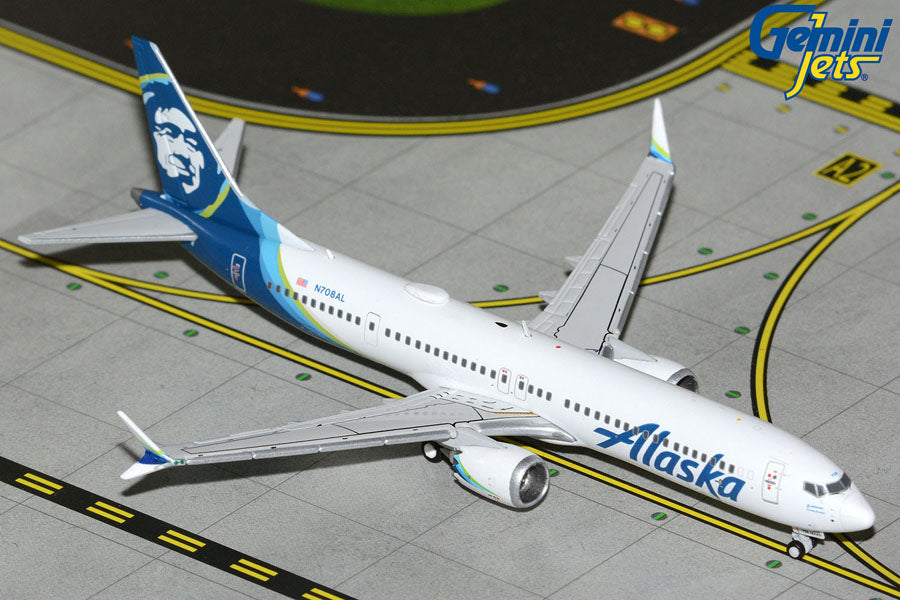GeminiJets 1:400 Alaska Airlines Boeing 737 MAX 9 N708AL GJASA2393 ...