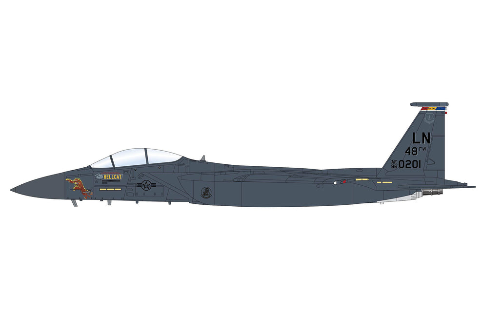 Hobby Master 1:72 F-15E "Hellcat" 96-0201, 494th FS, 48th FW, RAF Lake ...